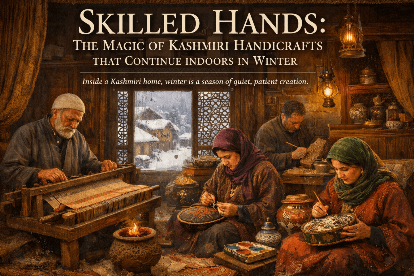 SKILLED HANDS: THE MAGIC OF KASHMIRI HANDICRAFTS THAT CONTINUE INDOORS IN WINTER – Kashmir RootStock